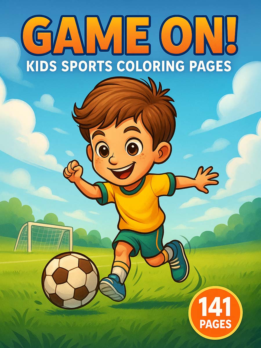 Game On! – 141 Sports & Activities Coloring Pages for Kids - Printable ...
